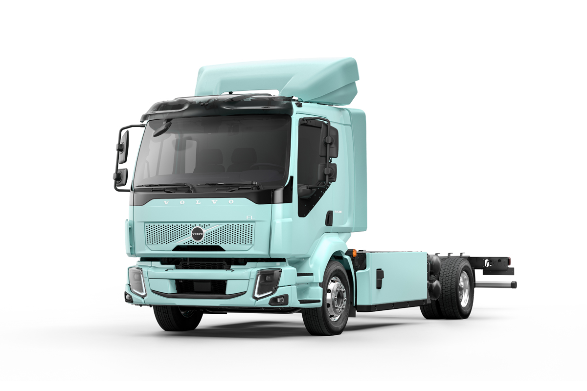 Volvo FL Electric LKW bei Popp Fahrzeugbau